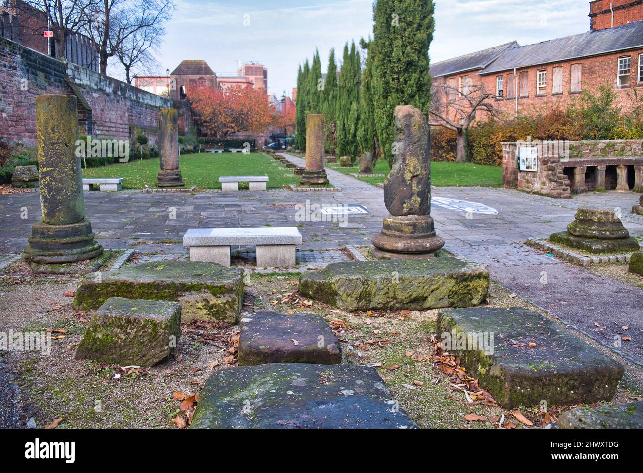 The Roman Gardens in Chester,United Kingdom Stock Photo - Alamy