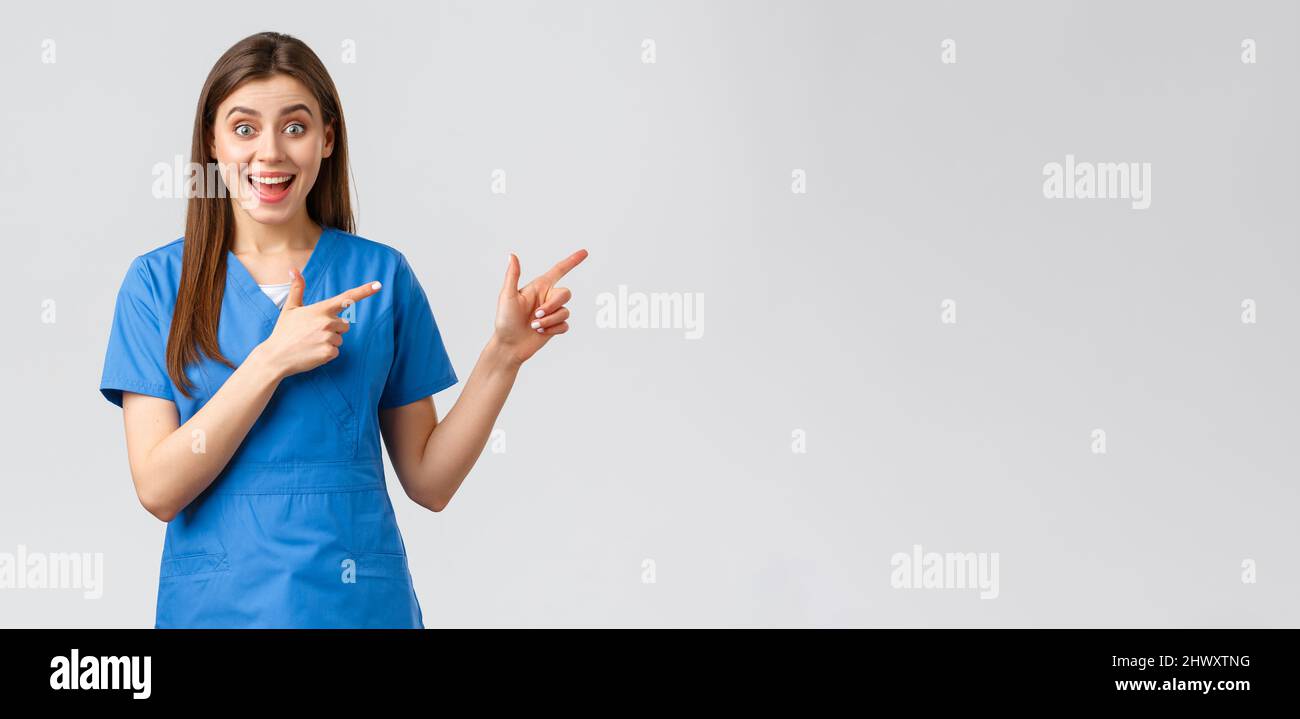 Healthcare workers, prevent virus, insurance and medicine concept ...