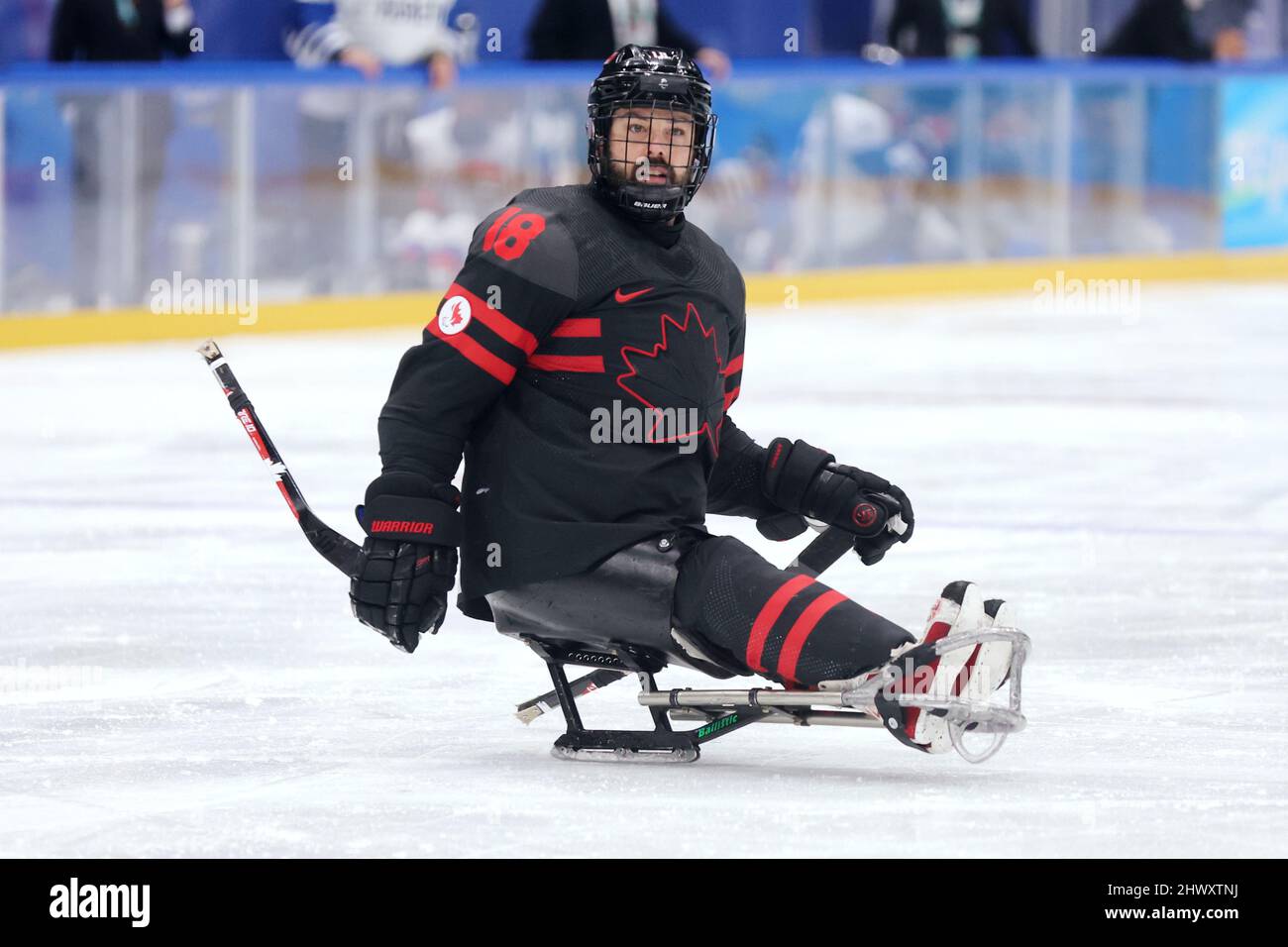 Beijing, China. 8th Mar, 2022. Billy Bridges (CAN) Para Ice Hockey ...