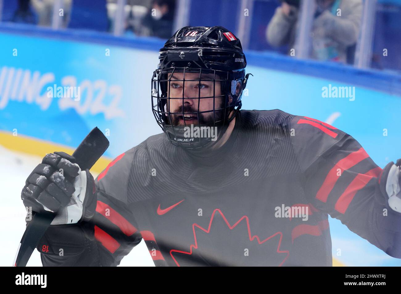 Beijing, China. 8th Mar, 2022. Billy Bridges (CAN) Para Ice Hockey ...