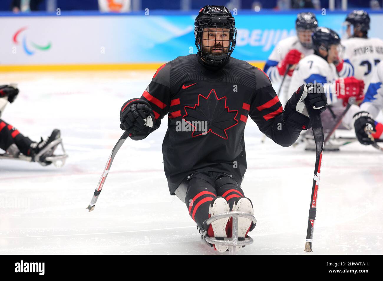 Beijing, China. 8th Mar, 2022. Billy Bridges (CAN) Para Ice Hockey ...