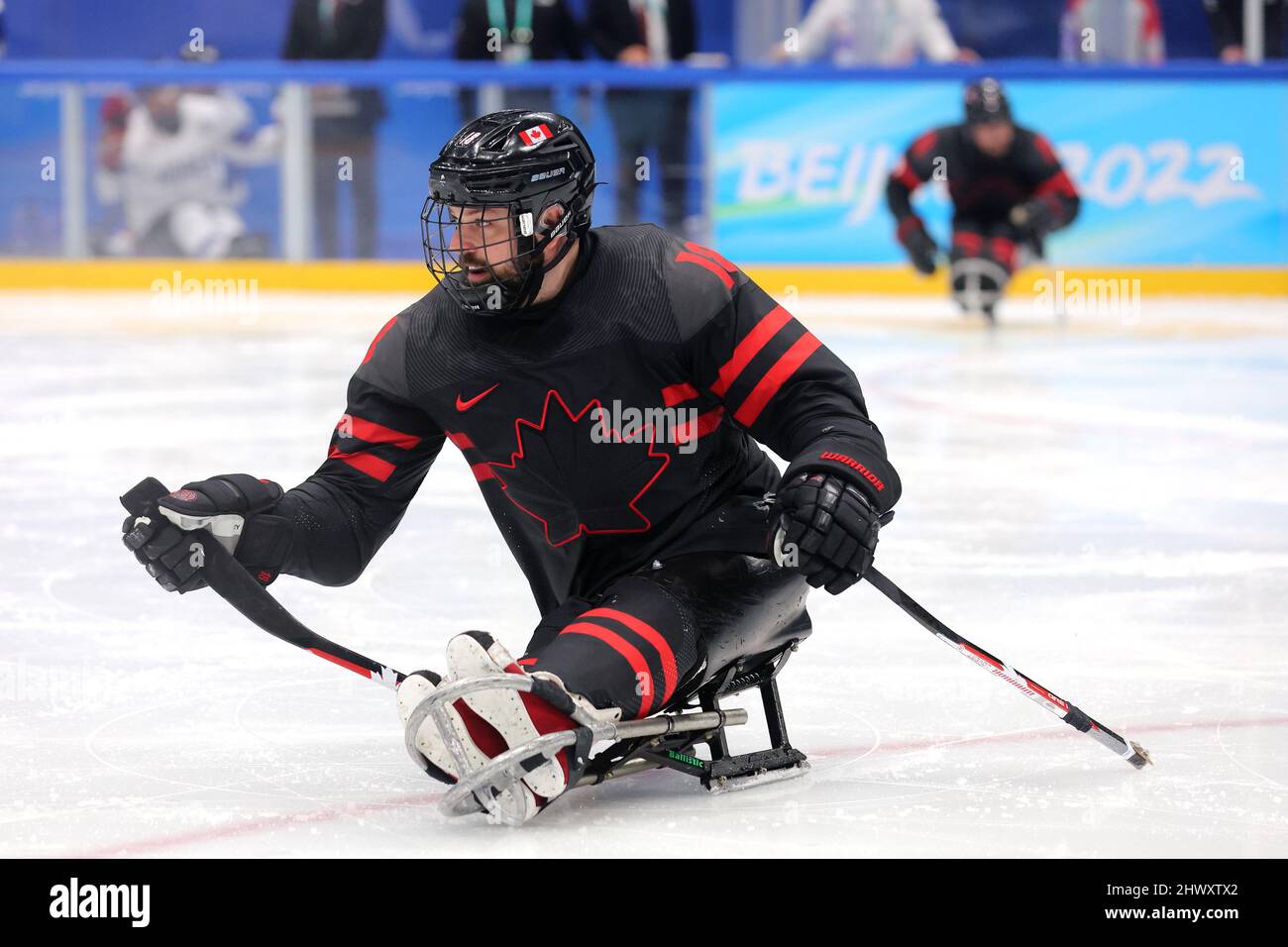 Beijing, China. 8th Mar, 2022. Billy Bridges (CAN) Para Ice Hockey ...
