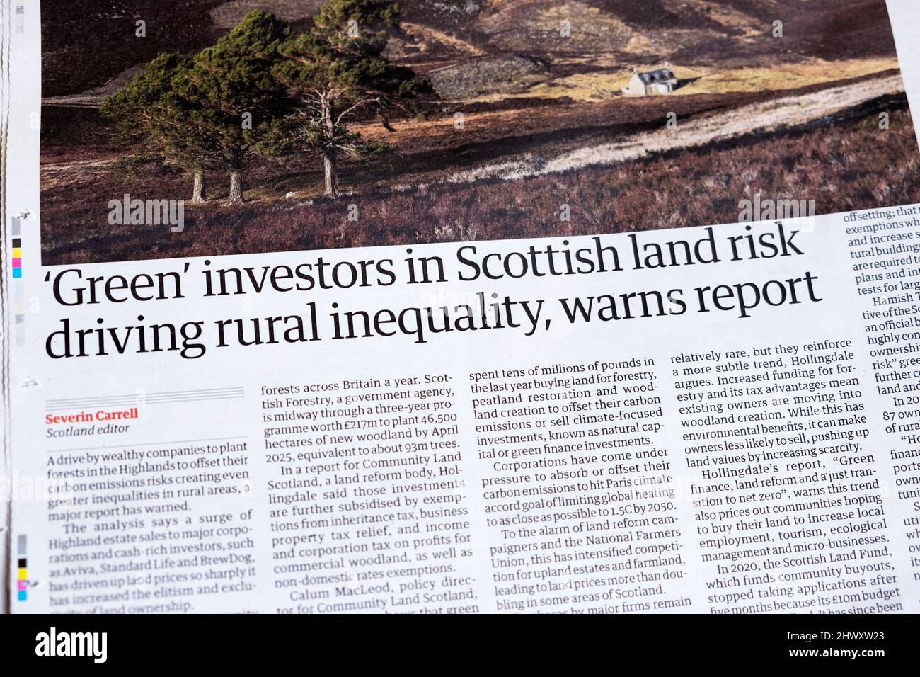 'Green investors in Scottish land risk driving rural inequality, warns ...