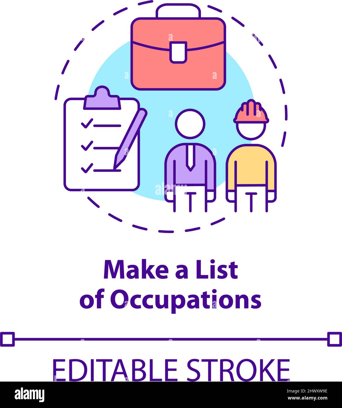Occupation list Stock Vector Images - Alamy