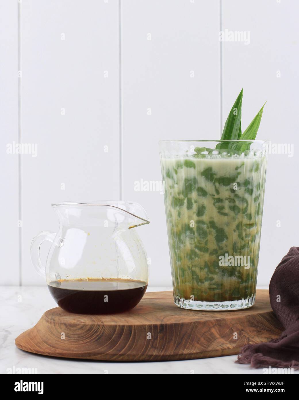 Lod Chong or Cendol is an Iced Sweet Dessert, Contains Drop of Green ...