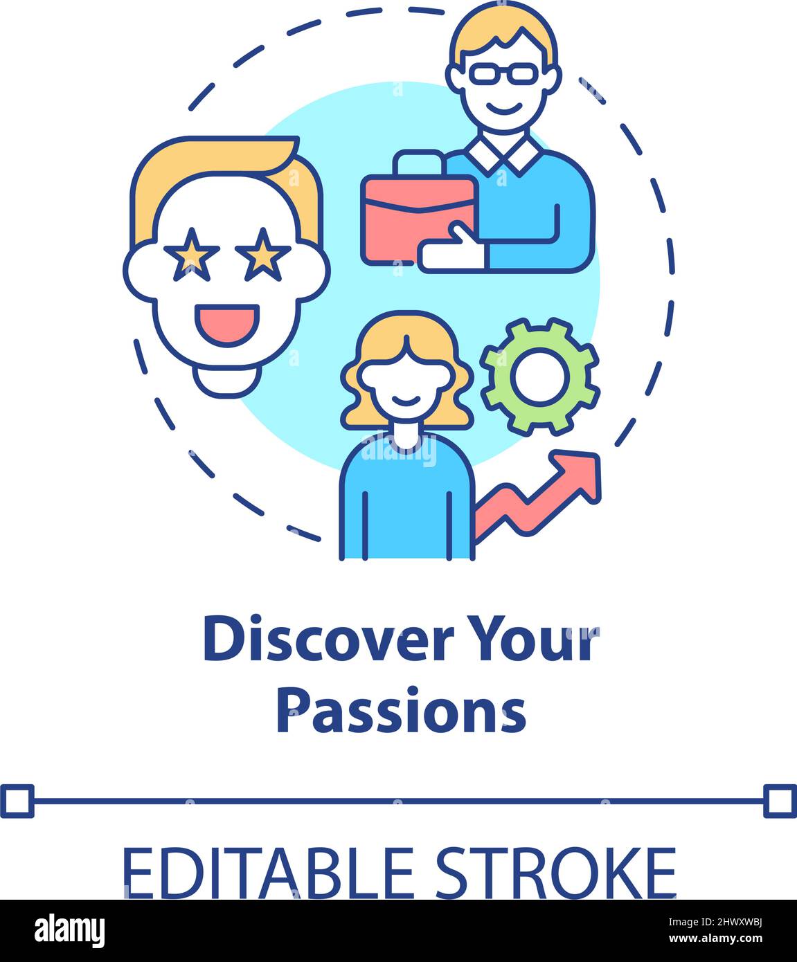 Discover your passions concept icon Stock Vector Image & Art - Alamy