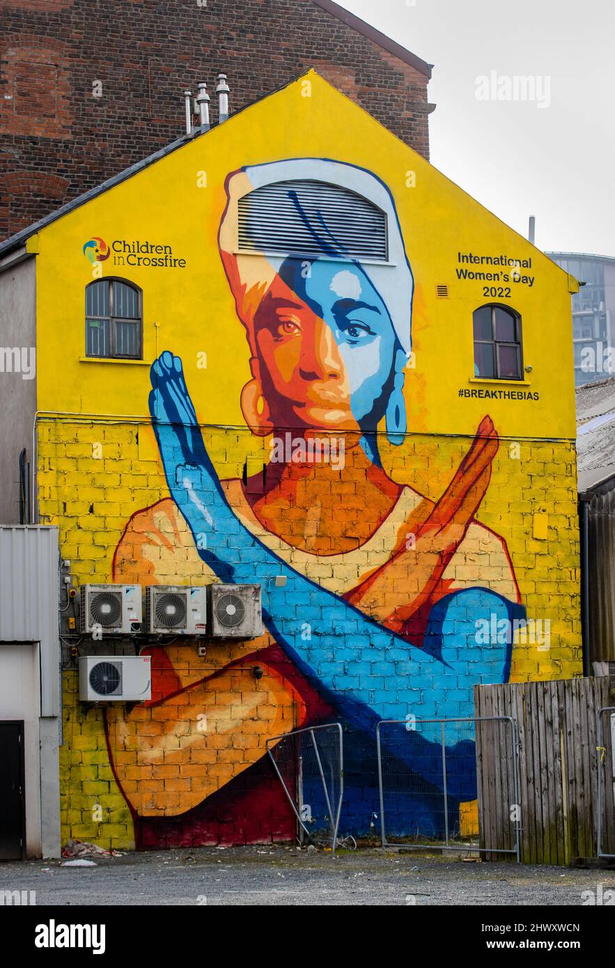 Children in Crossfire mural for International Women's Day 2022, Belfast ...