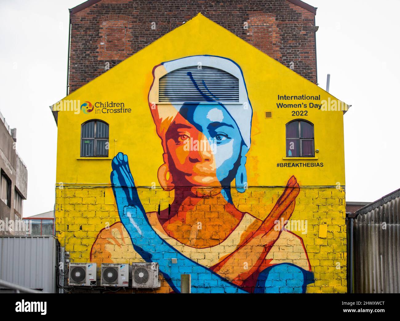 Children in Crossfire mural for International Women's Day 2022, Belfast ...