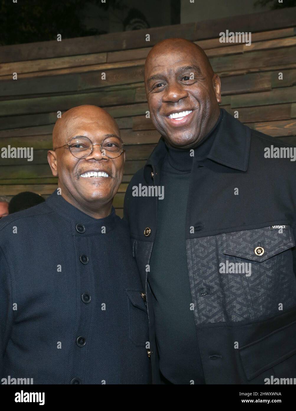 Los Angeles, Ca. 7th Mar, 2022. Samuel L. Jackson, Magic Johnson, at ...