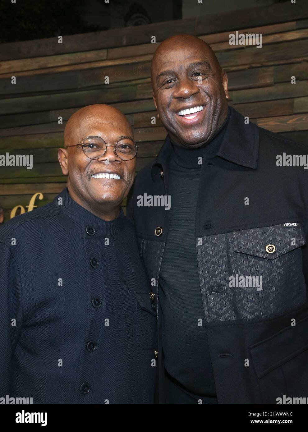 Los Angeles, Ca. 7th Mar, 2022. Samuel L. Jackson, Magic Johnson, at ...