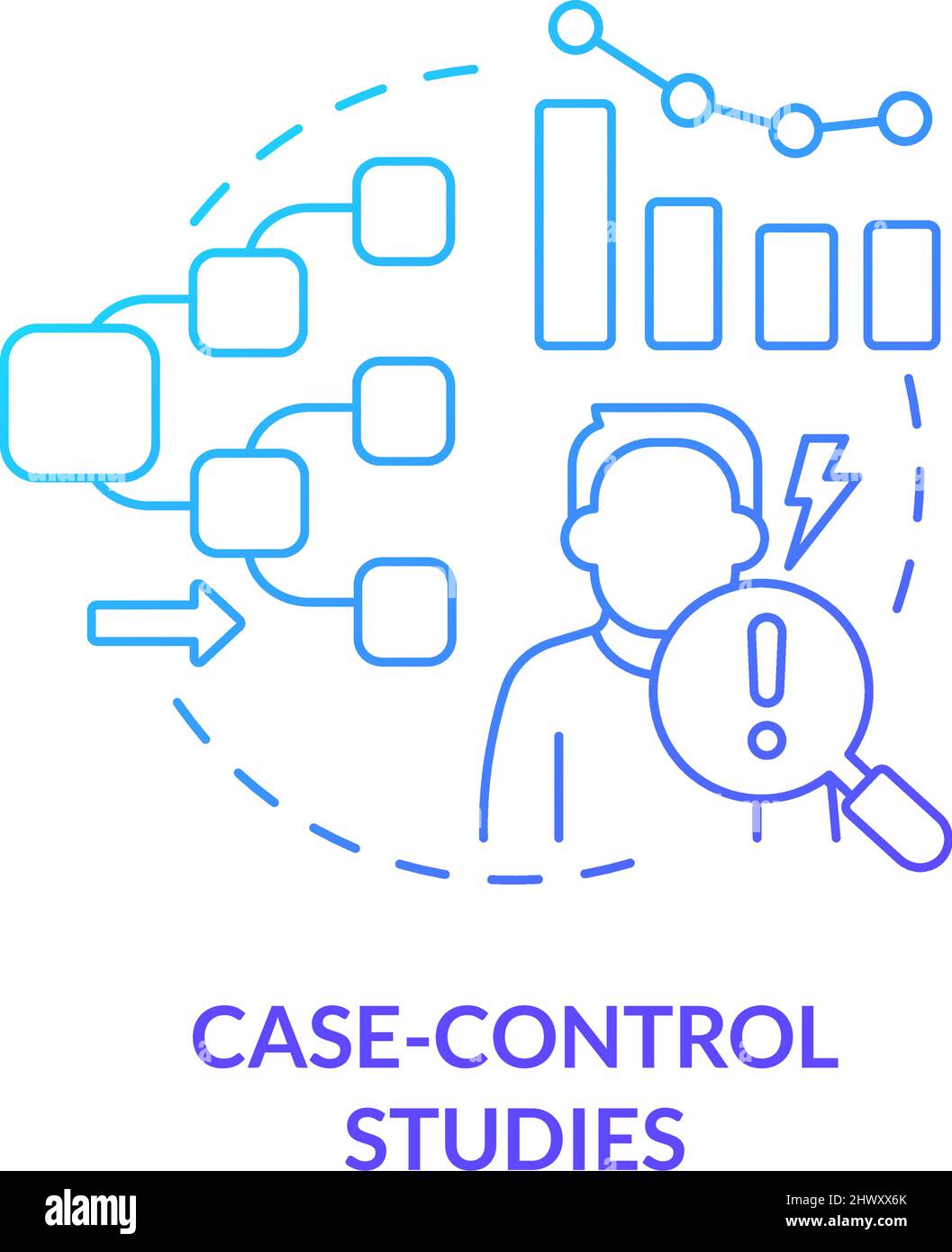 Case-control studies blue gradient concept icon Stock Vector Image ... Case-control studies blue gradient concept icon Stock Vector Image ...