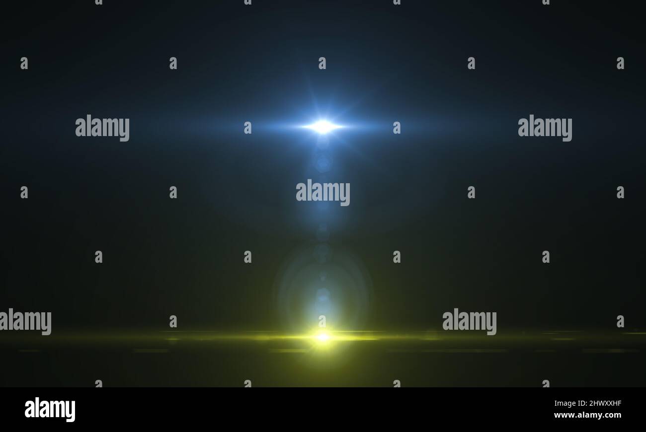 Lens Flare light over background. Easy to add overlay or screen filter ...