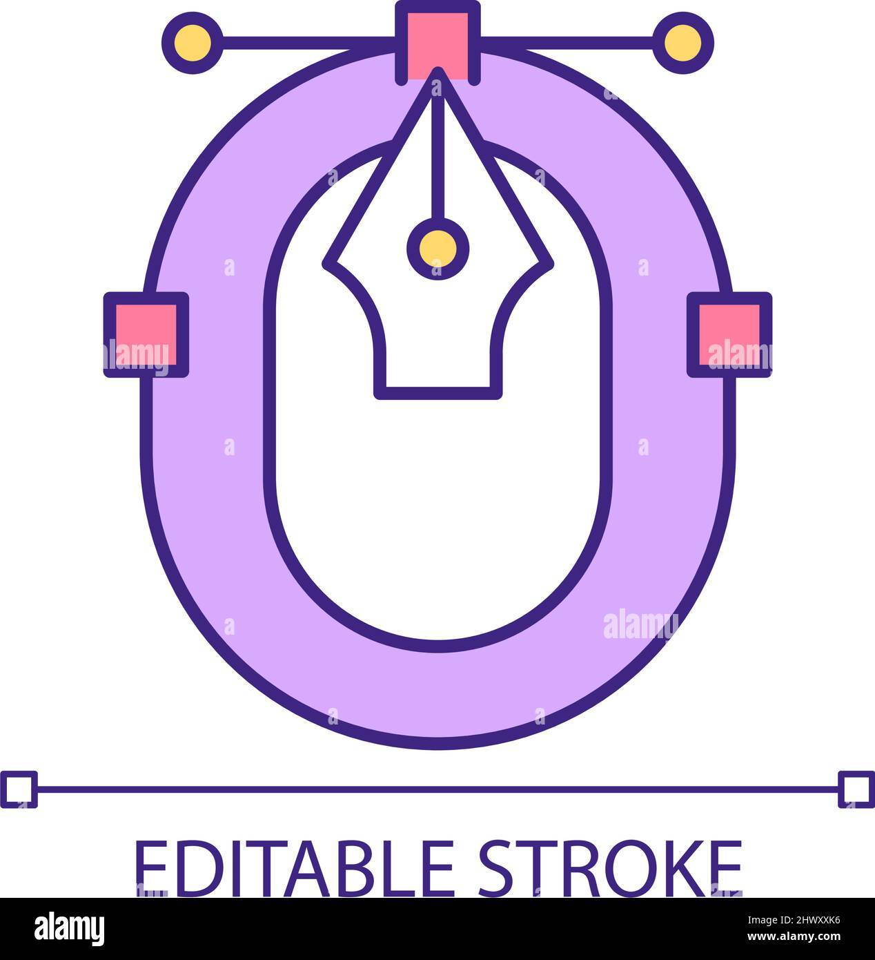 Using fonts in web design RGB color icon Stock Vector Image & Art - Alamy