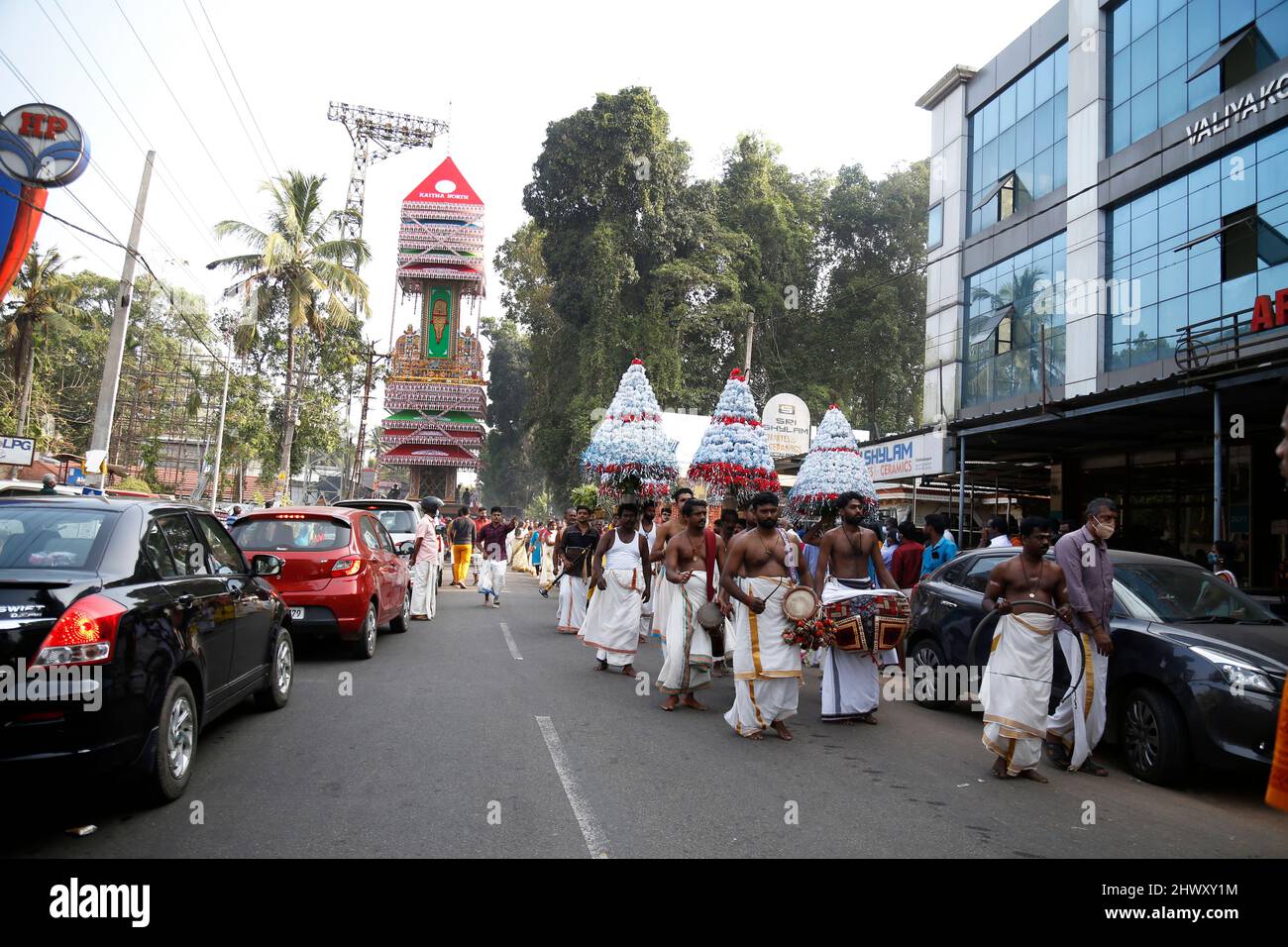 March 7, 2022, Mavelikkara, Kerala, India: Chettikulangara Bharani is a ...