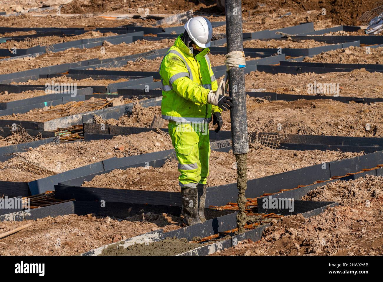 Groundwork contractors and foundation work on the Morar Car Home site ...