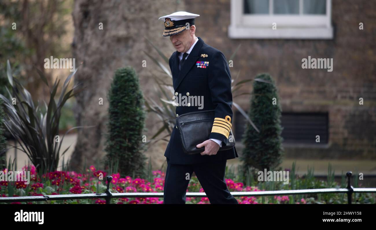 Downing Street, London, UK. 8 March 2022. Chief of the Defence Staff ...