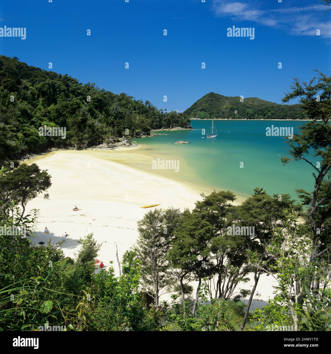 Stilwell Bay beach, Abel Tasman National Park, South Island, New ...