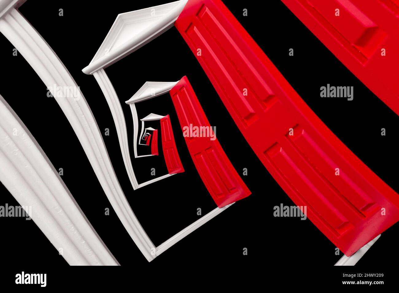 Psychology of a nightmare, infinity and mysterious esoteric dreamy ...