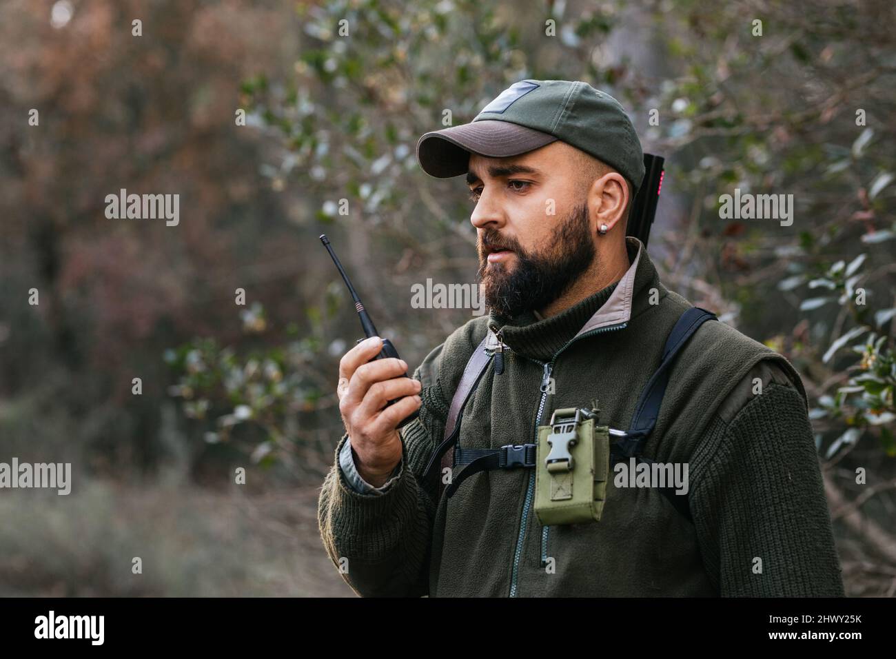 Hunter Talking High Resolution Stock Photography and Images - Alamy