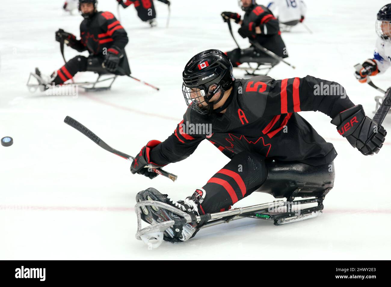 Beijing, China. 8th Mar, 2022. Tyrone Henry (CAN) Para Ice Hockey ...