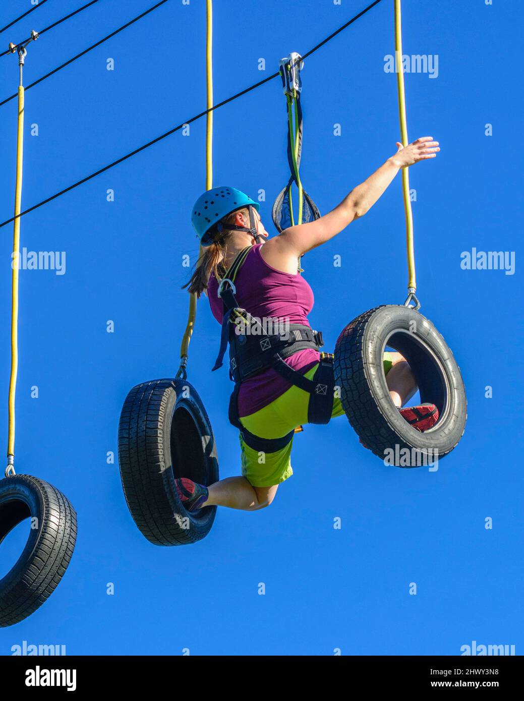 Woman in harness hi-res stock photography and images - Alamy