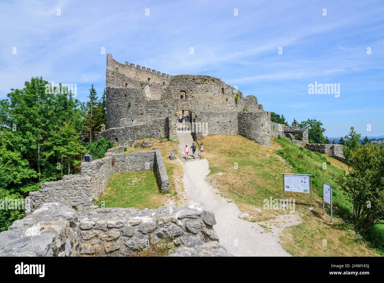 The Eisenberg castle ruins near Pfronten Stock Photo - Alamy