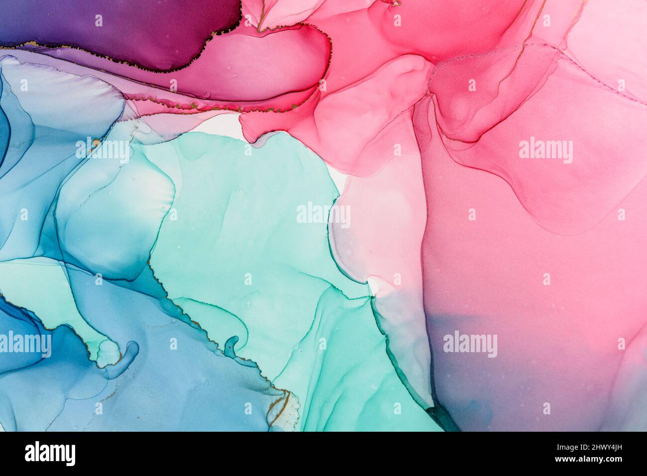 Alcohol ink pink hi-res stock photography and images - Alamy