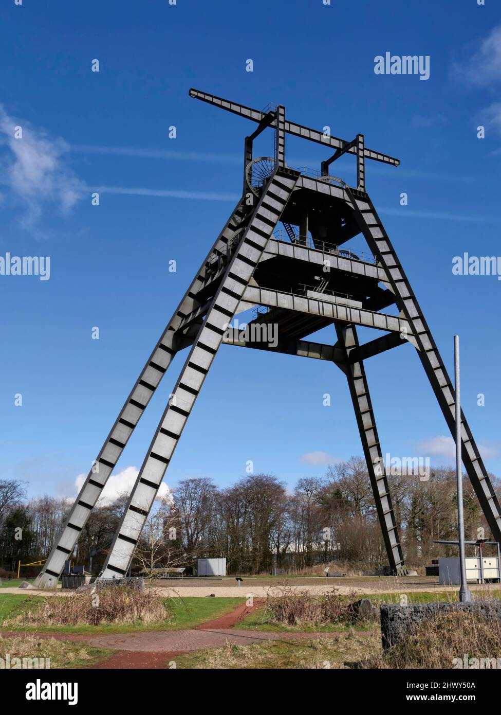 Barony A Frame,preserved coal mine headgear Barony Rd, Auchinleck ...