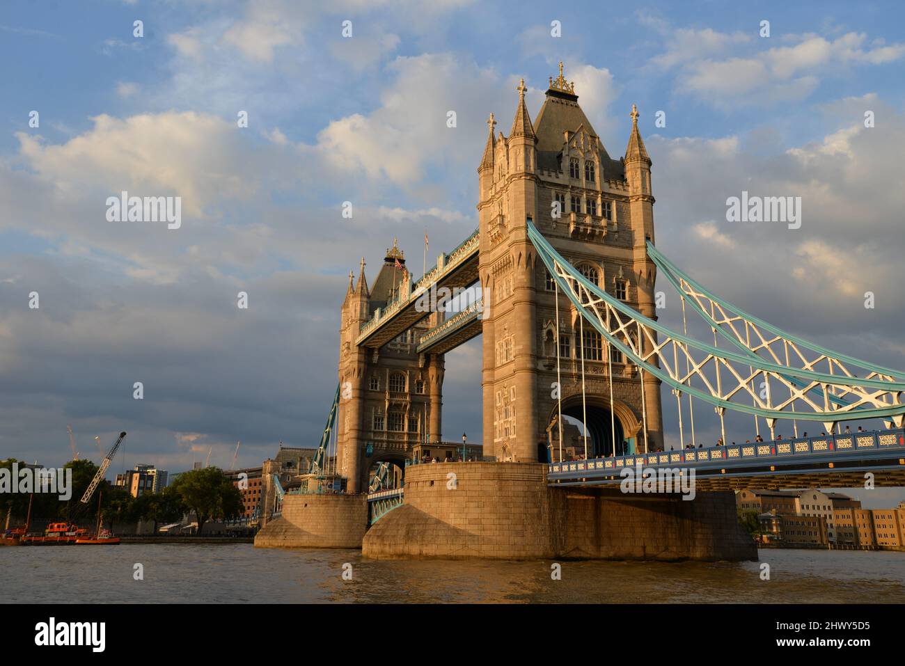 London towers with cloudy sky hi-res stock photography and images - Alamy