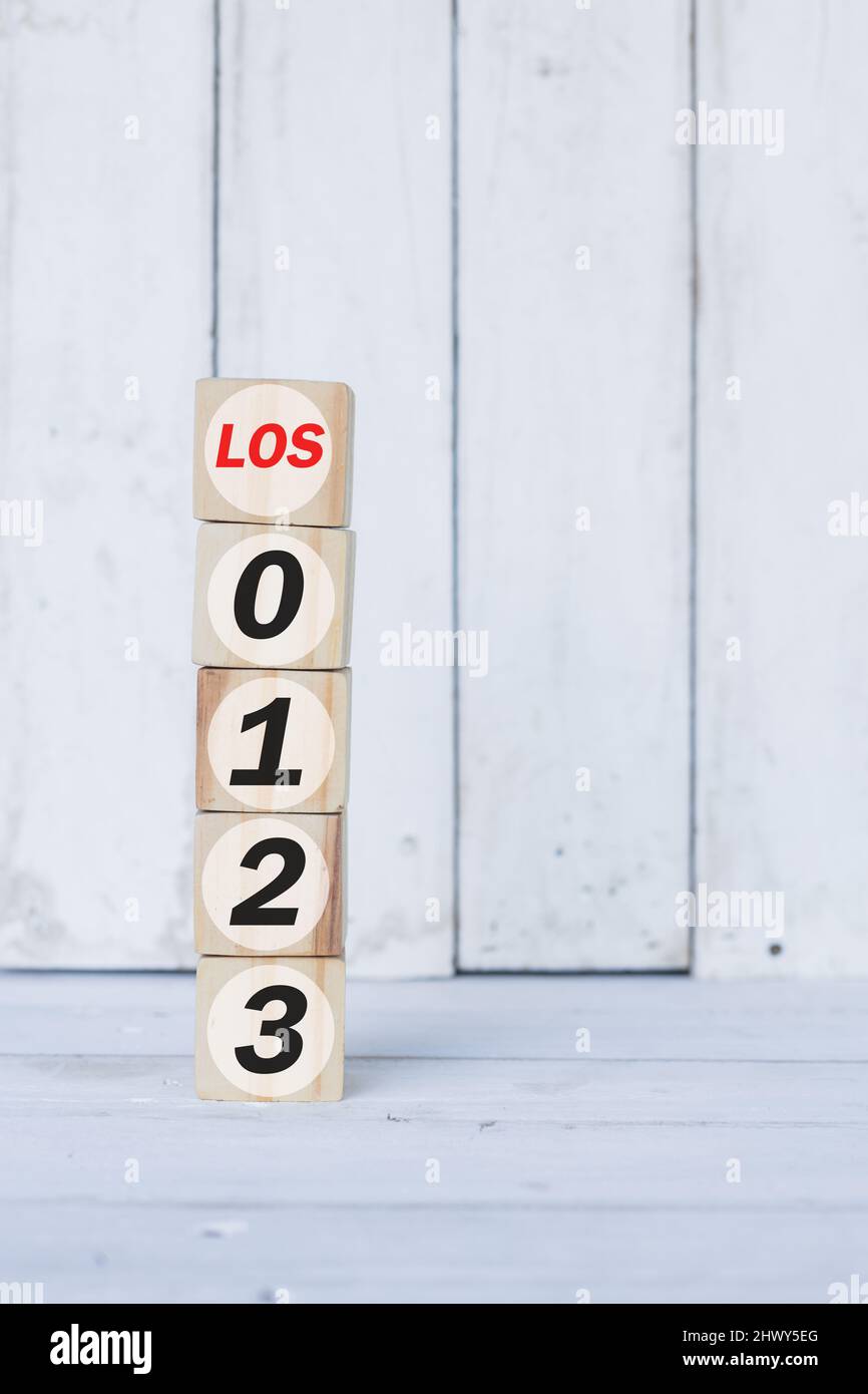 los word or concept on wooden blocks, white wood background Stock Photo ...