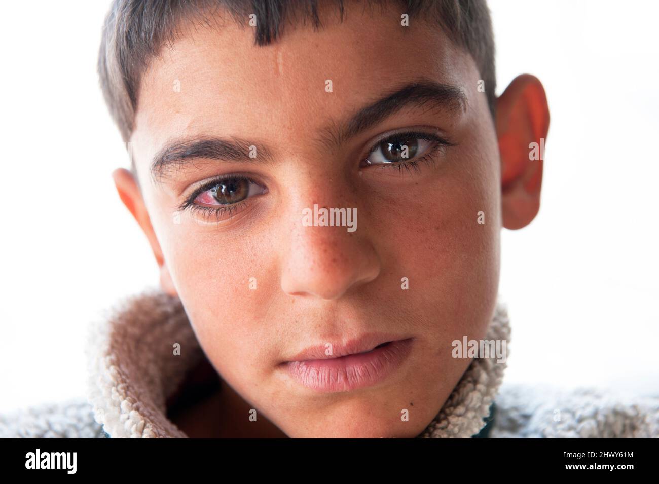 Portrait traumatized boy hi-res stock photography and images - Alamy