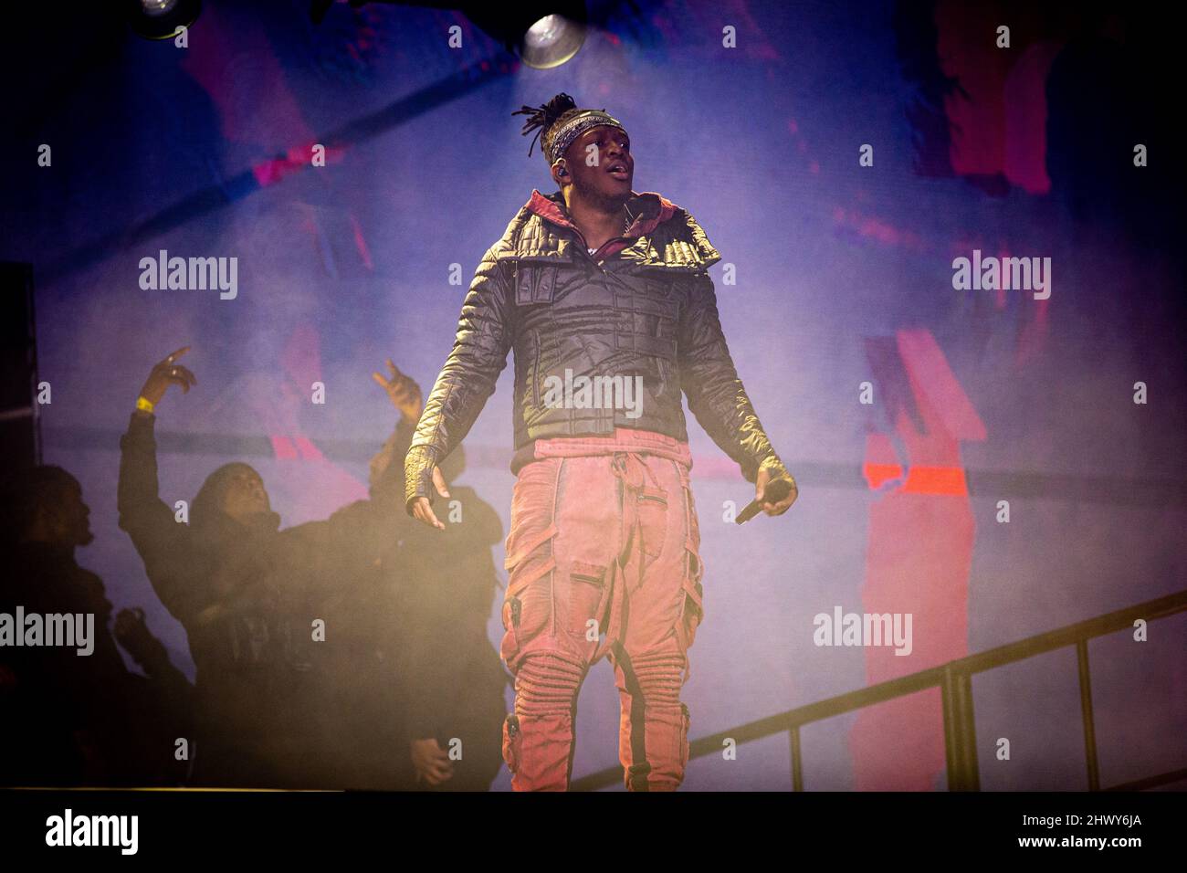 London, UK - February 25th, 2022: KSI performs on stage at Wembley ...