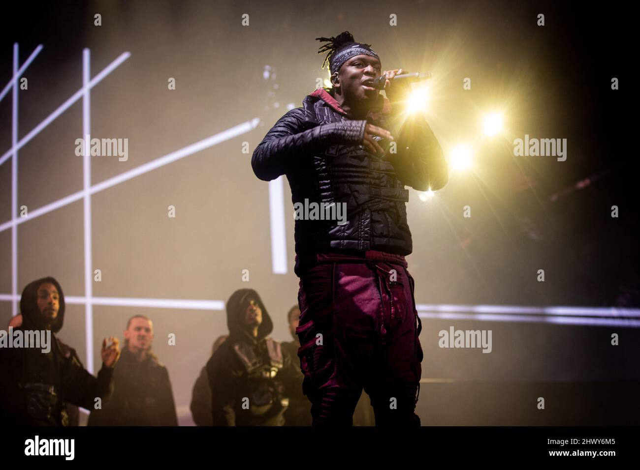 London, UK - February 25th, 2022: KSI performs on stage at Wembley ...