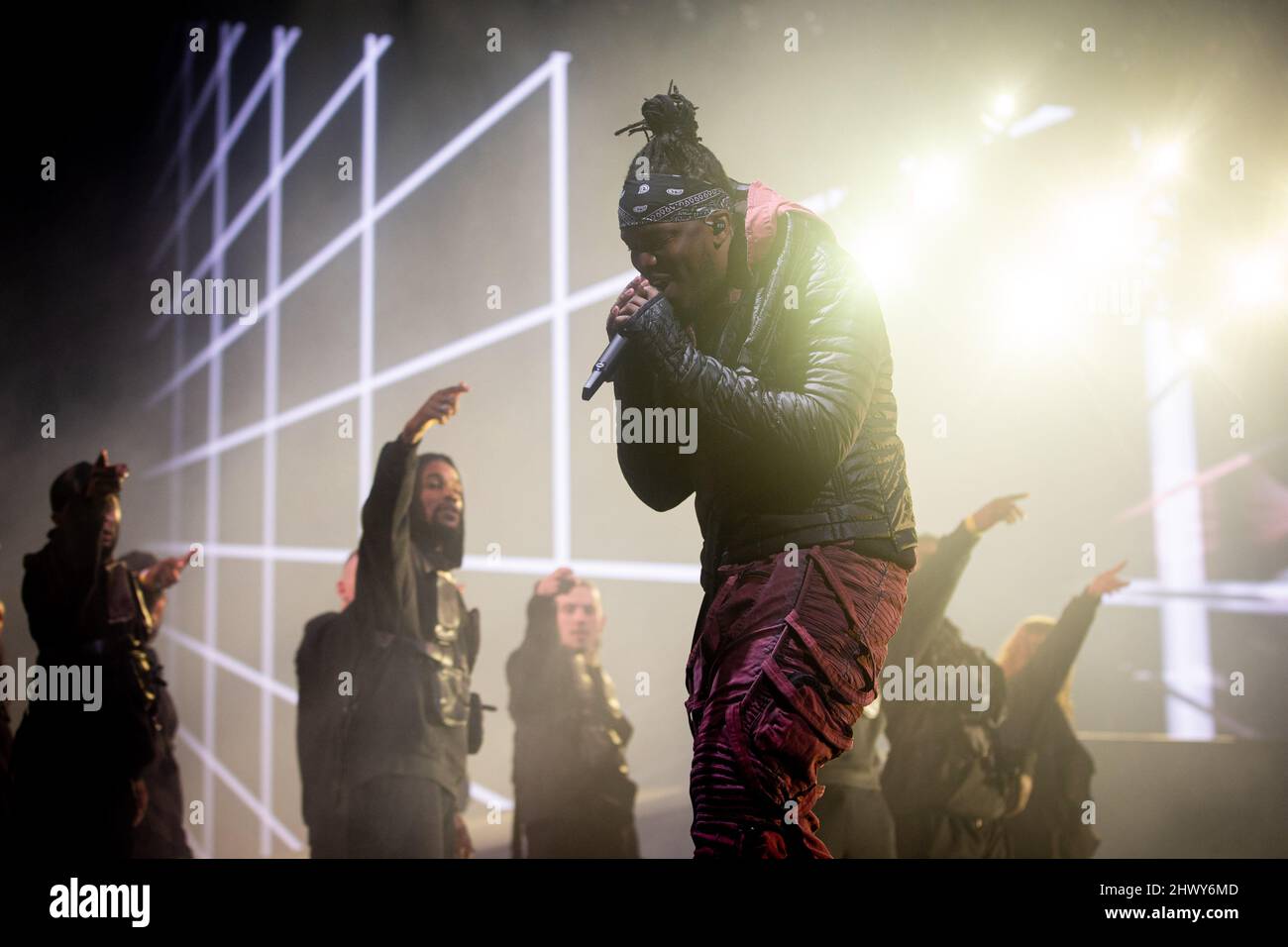 London, UK - February 25th, 2022: KSI performs on stage at Wembley ...