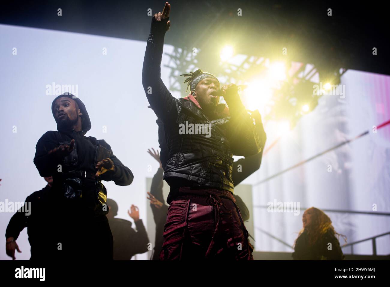 London, UK - February 25th, 2022: KSI performs on stage at Wembley ...