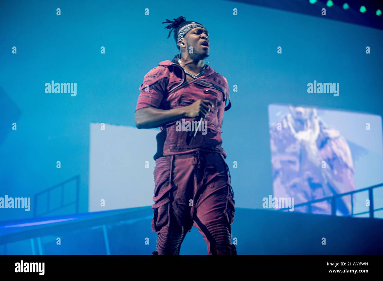 London, UK - February 25th, 2022: KSI performs on stage at Wembley ...