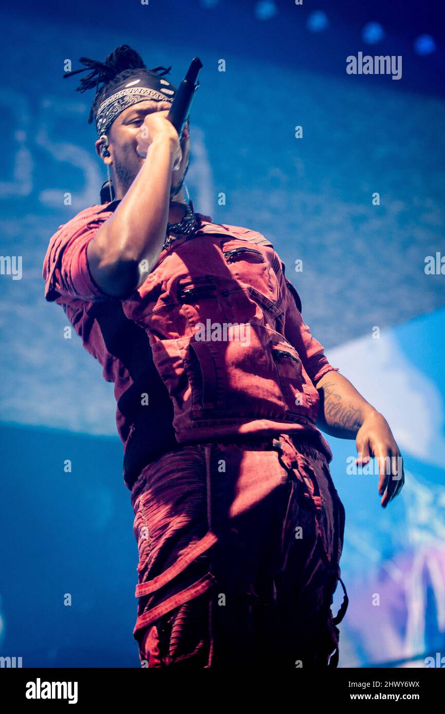 London, UK - February 25th, 2022: KSI performs on stage at Wembley ...