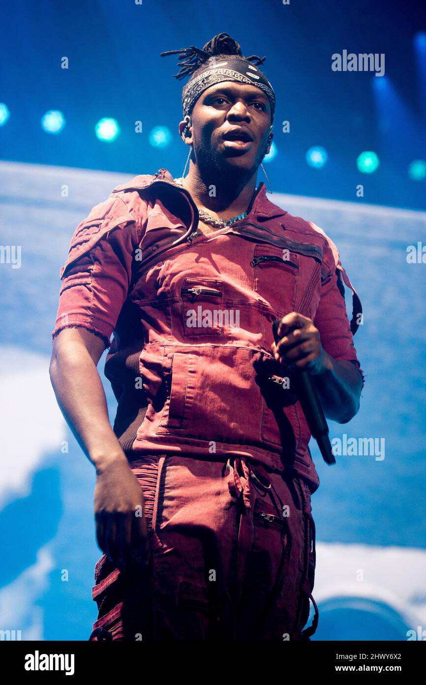 London, UK - February 25th, 2022: KSI performs on stage at Wembley ...