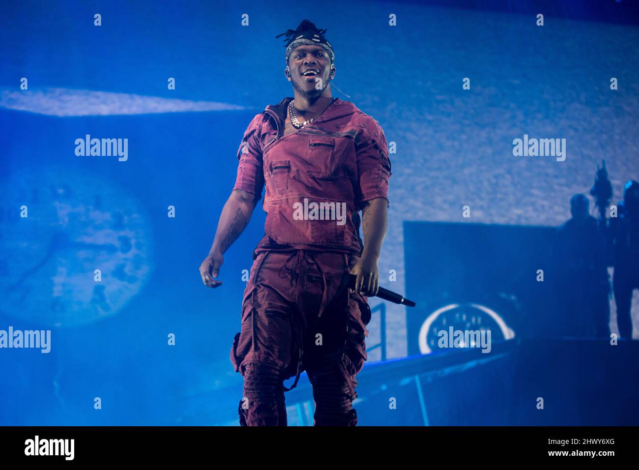 London, UK - February 25th, 2022: KSI performs on stage at Wembley ...