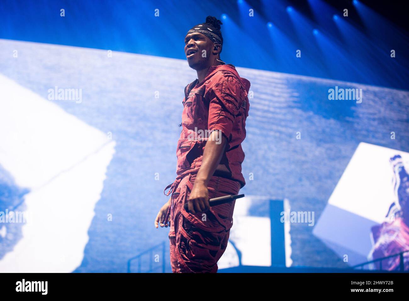 London, UK - February 25th, 2022: KSI performs on stage at Wembley ...