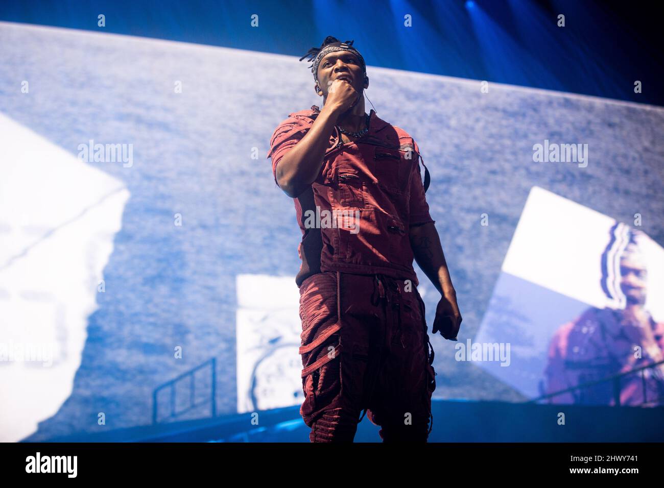 London, UK - February 25th, 2022: KSI performs on stage at Wembley ...