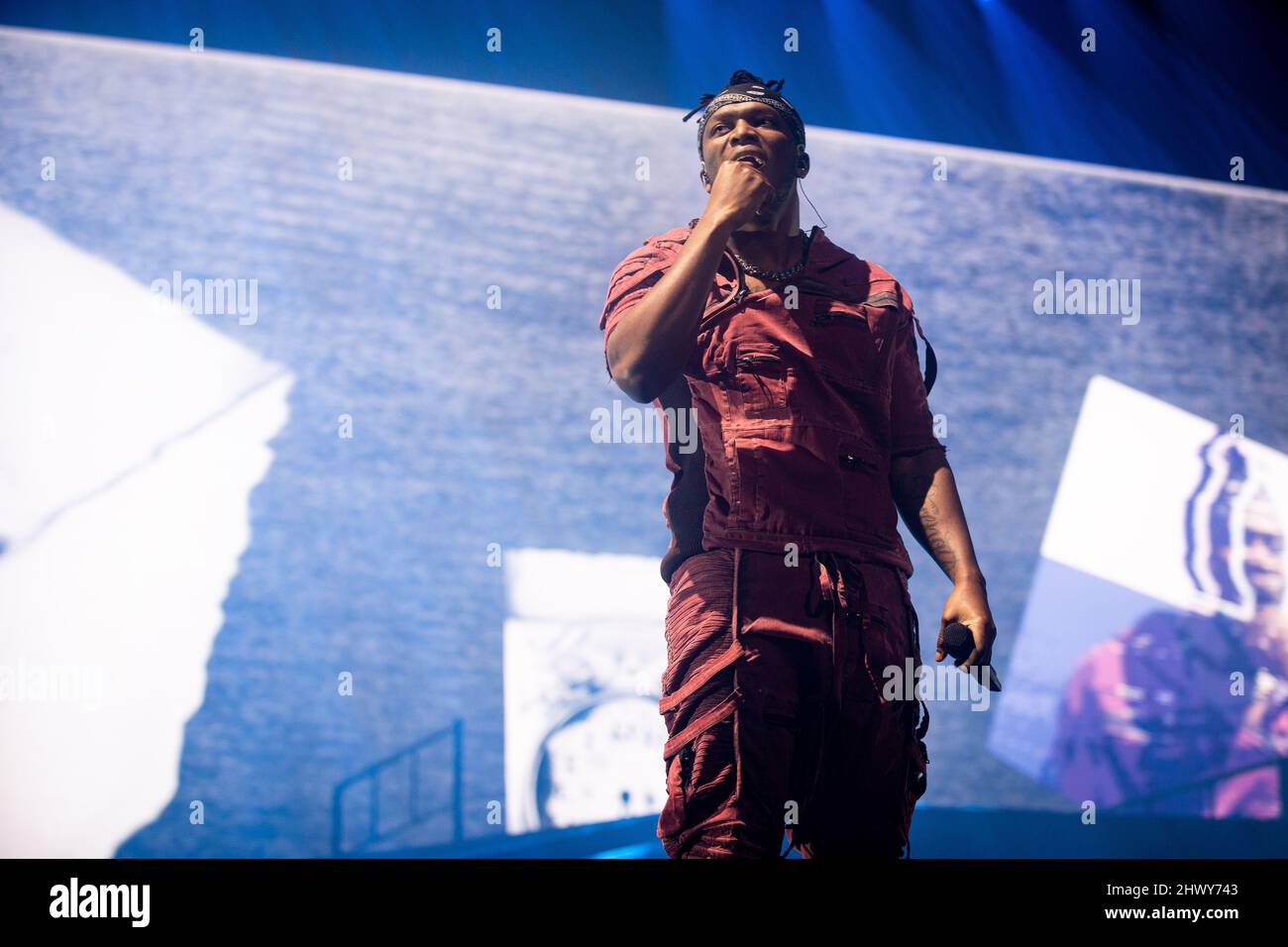 London, UK - February 25th, 2022: KSI performs on stage at Wembley ...