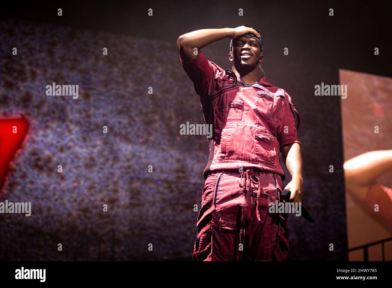 London, UK - February 25th, 2022: KSI performs on stage at Wembley ...