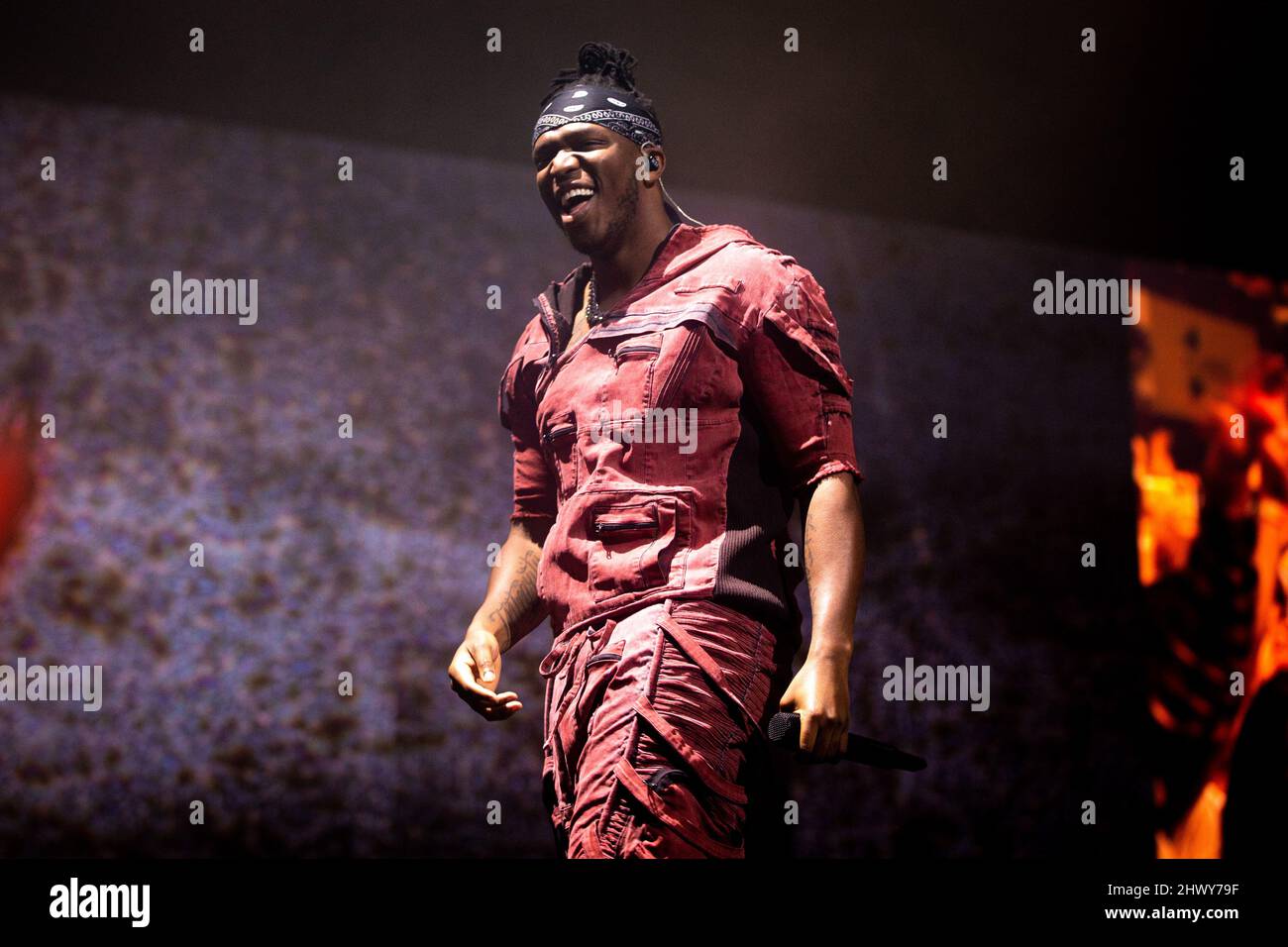 London, UK - February 25th, 2022: KSI performs on stage at Wembley ...