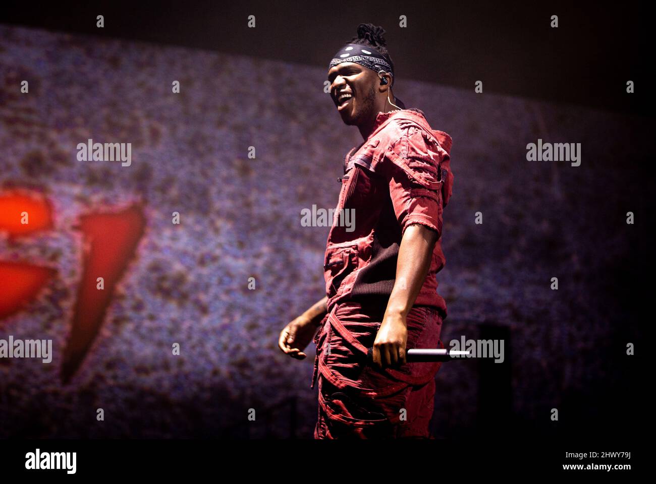 London, UK - February 25th, 2022: KSI performs on stage at Wembley ...