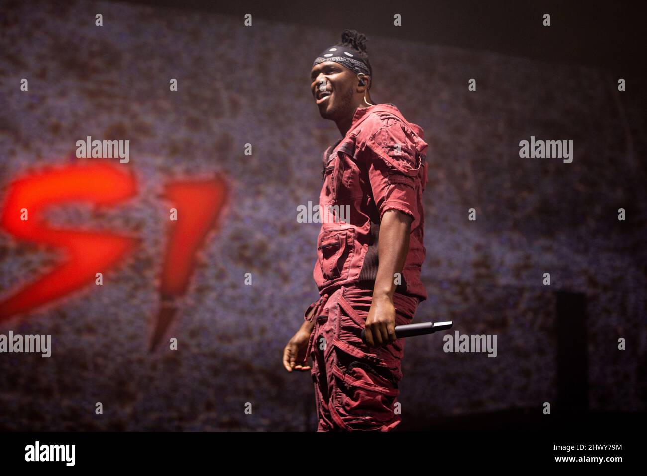 London, UK - February 25th, 2022: KSI performs on stage at Wembley ...