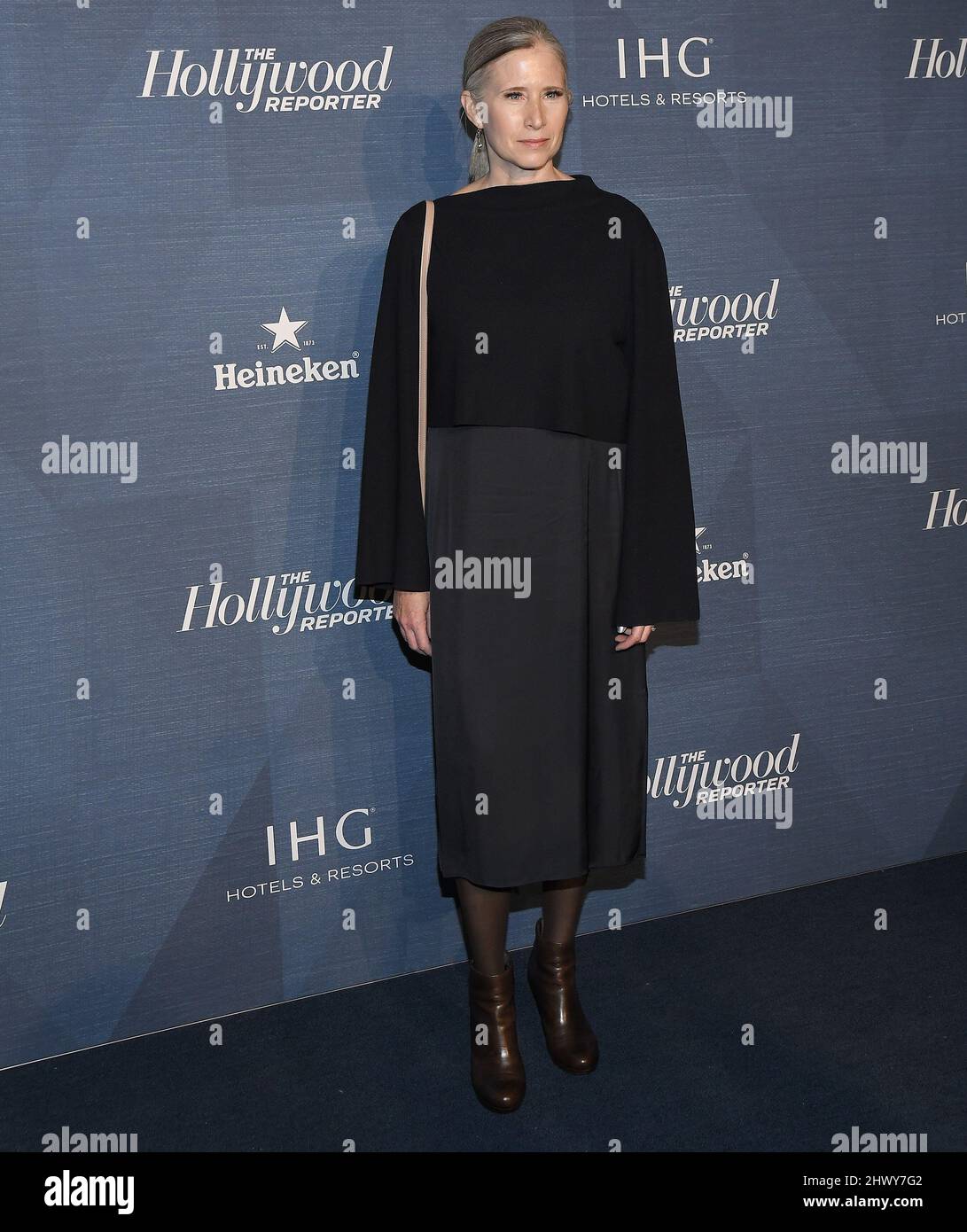 Pamela Martin arrives at The Hollywood Reporter's Oscar Nominees Night ...