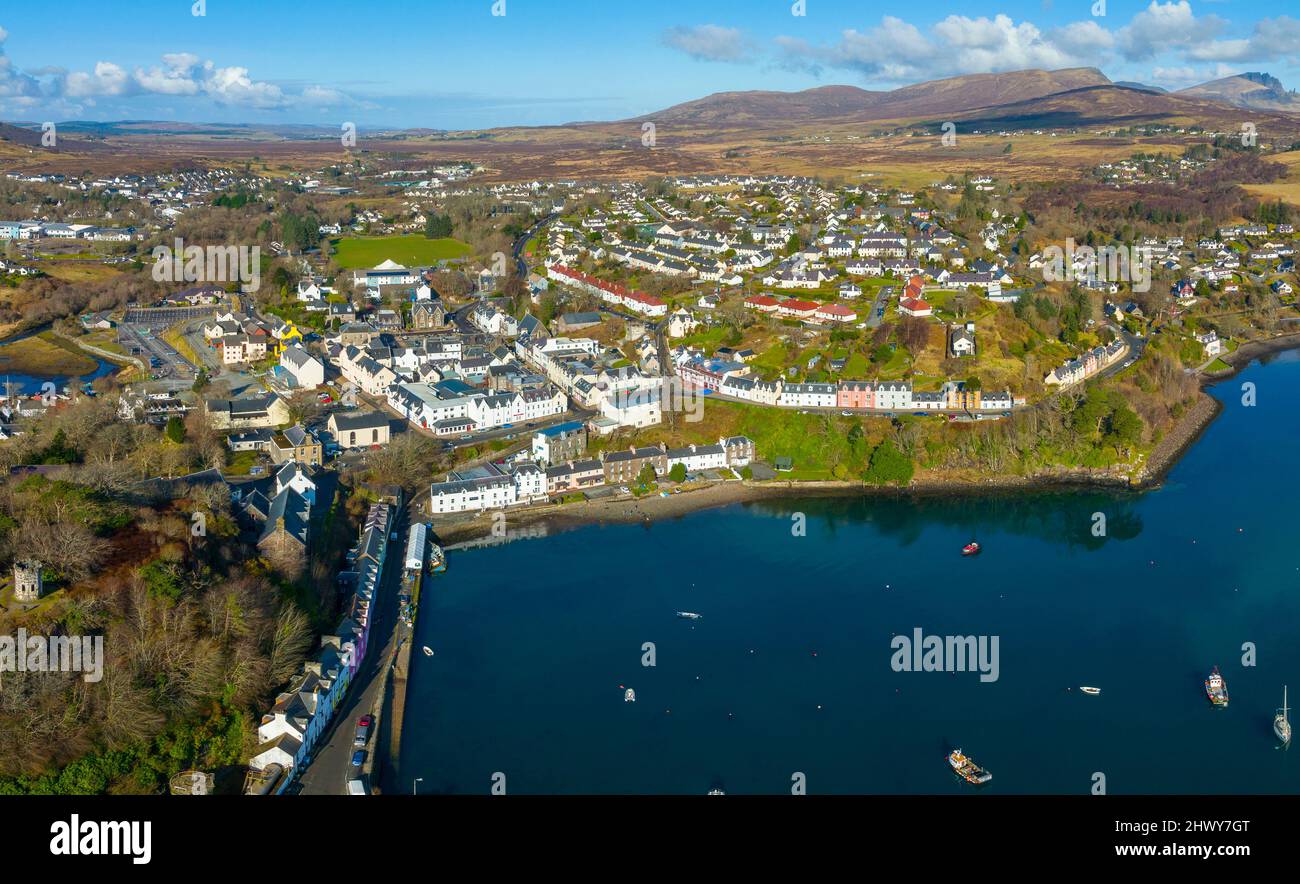 Portree aerial isle of skye hi-res stock photography and images - Alamy