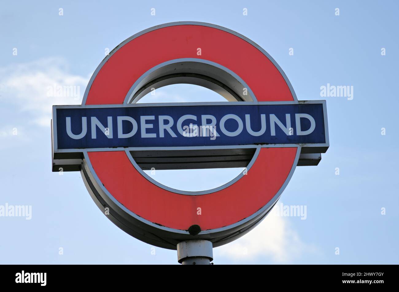 Underground Tube Station Signage Stock Photo - Alamy