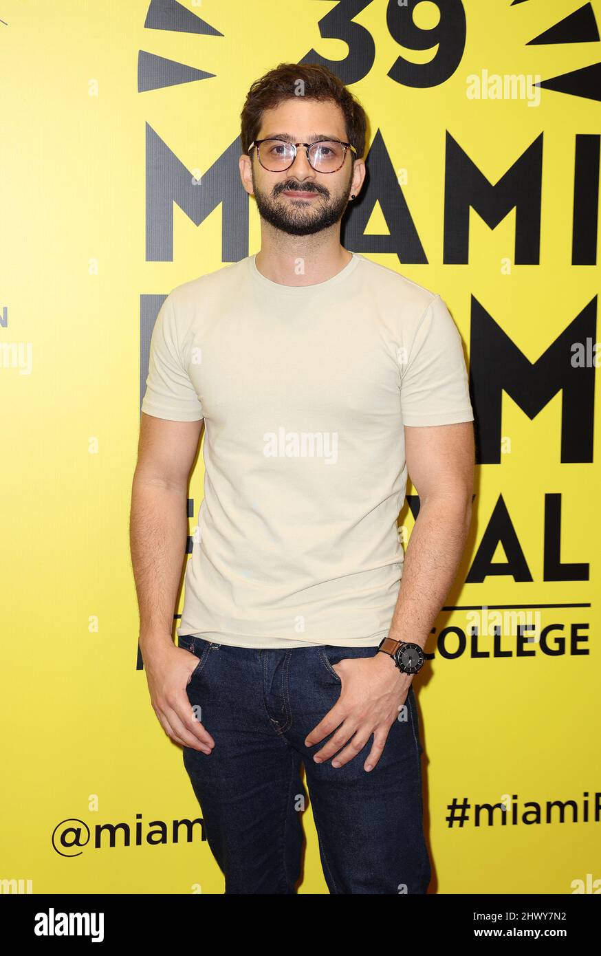 MIAMI, FL- MARCH 6: Director, Jose Maria Cabral is see during his movie ...
